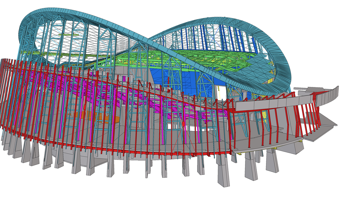 Réhabilitation des Arènes de l'Agora d'Evry (91) | Tekla
