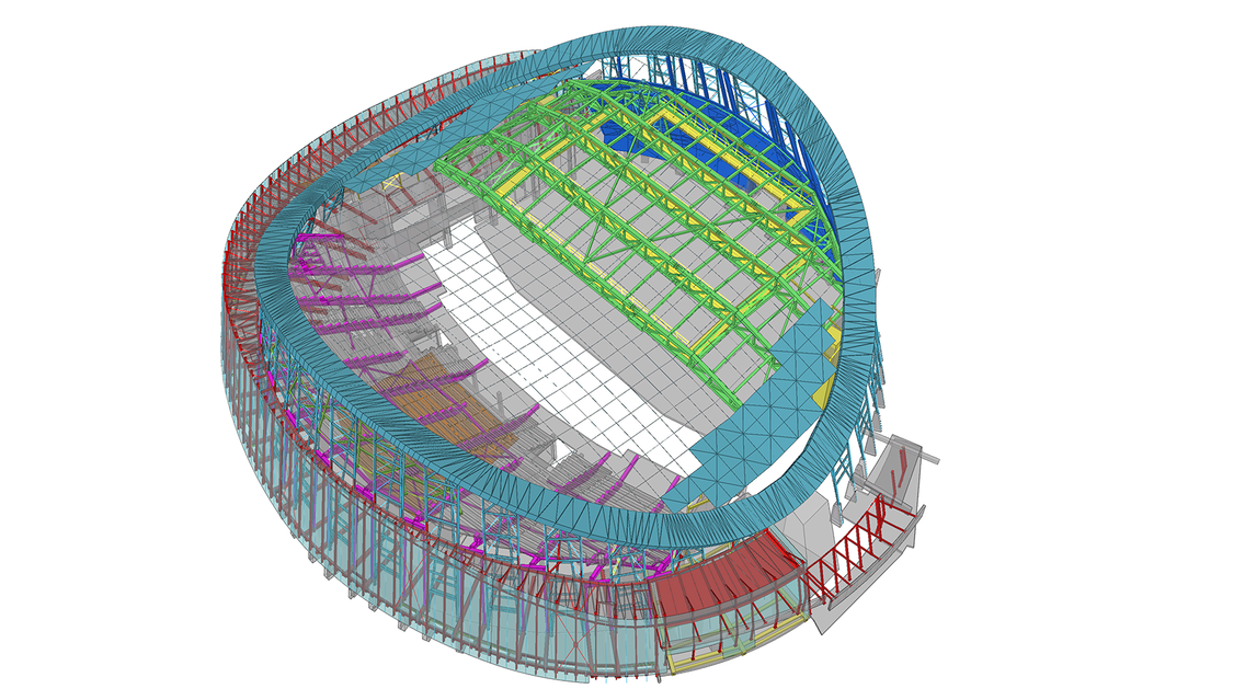 Arena of the Agora Evry renovation | Tekla