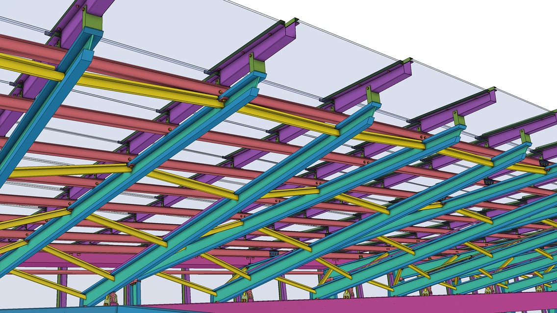 Auvents de la station Côteaux-Beauclair - Prolongement ligne 11 métro ...
