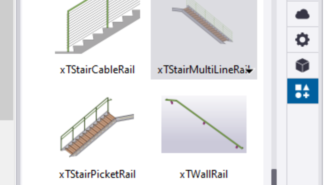 xTStairMultiLineRail | Tekla