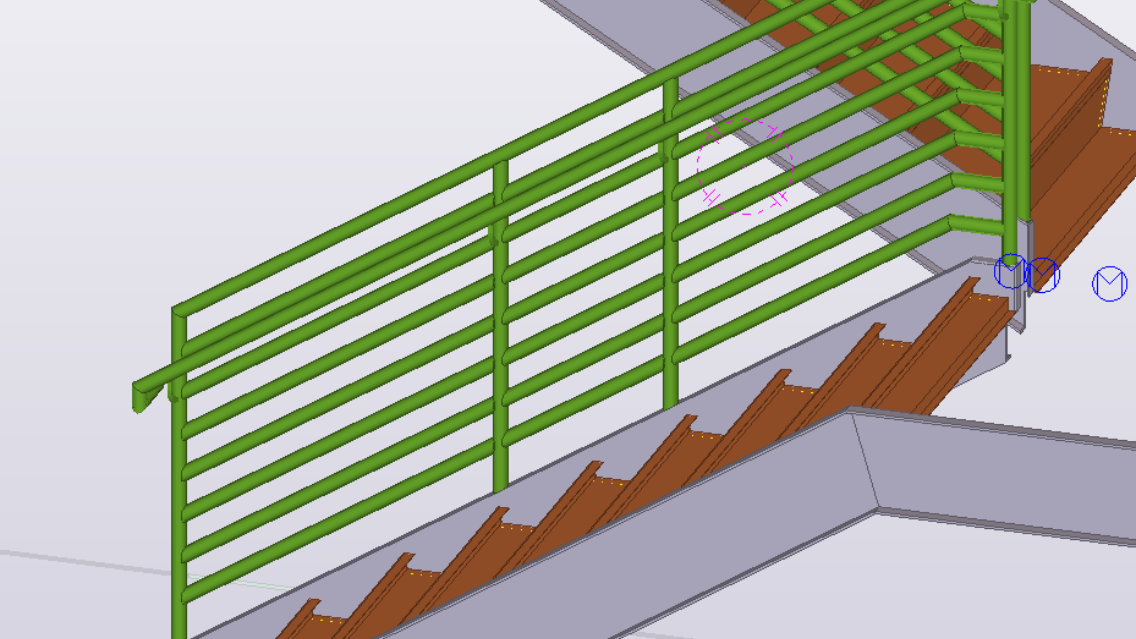 xTStairMultiLineRail | Tekla