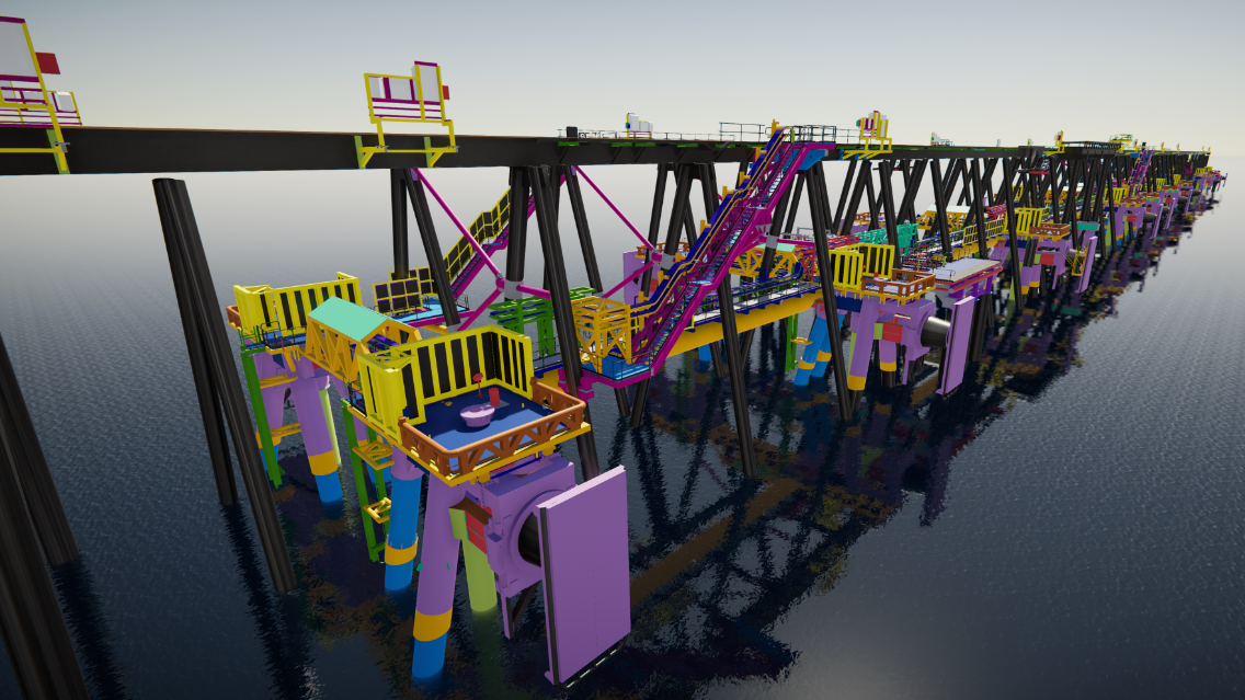 Iron ore export wharf project in the Pilbara | Tekla