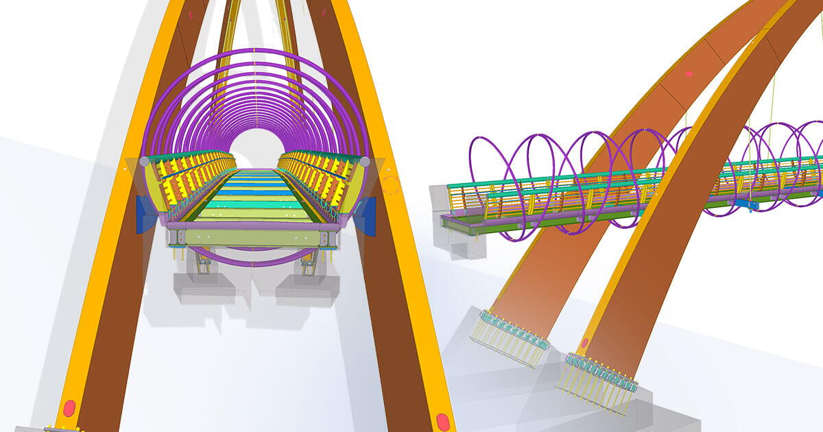 City of College Park Global Gateway Connector Bridge | Tekla
