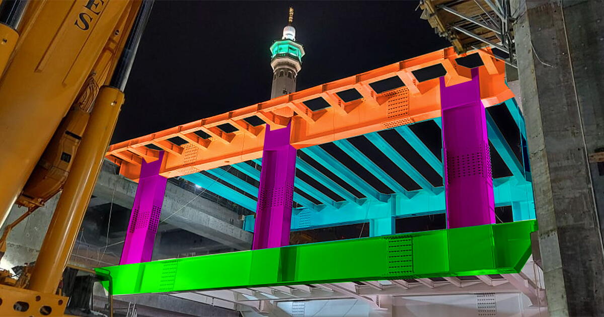 Al Marwah Bridge at Al Haramain Makkah | Tekla
