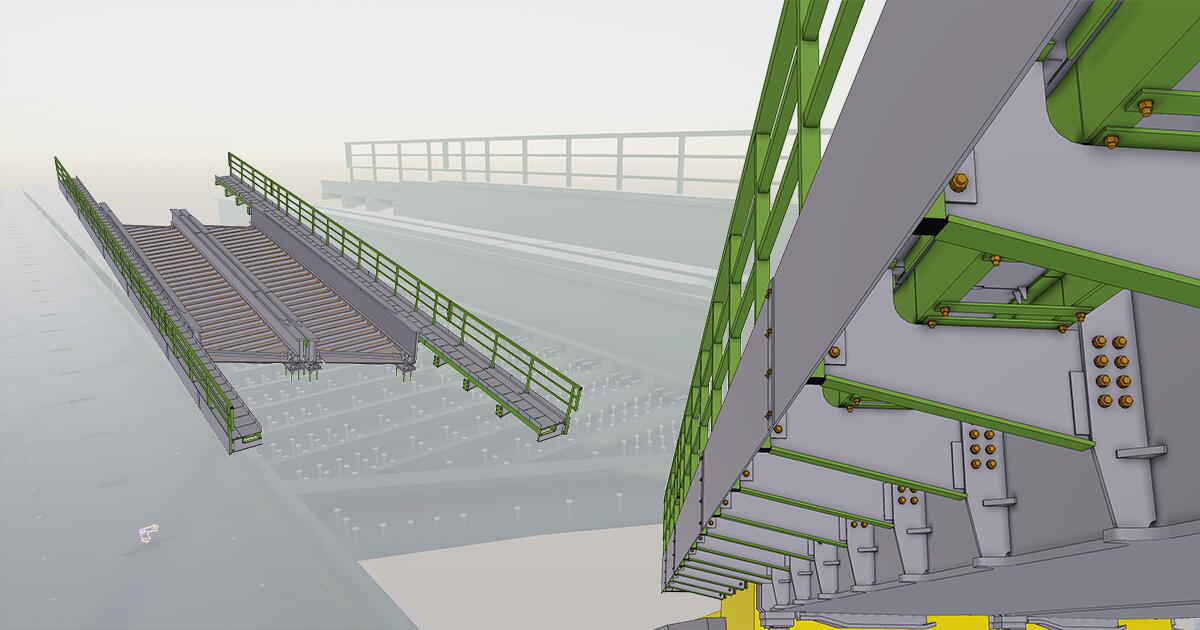 Barkston Ash - A162 London Road - Rail Bridge | Tekla