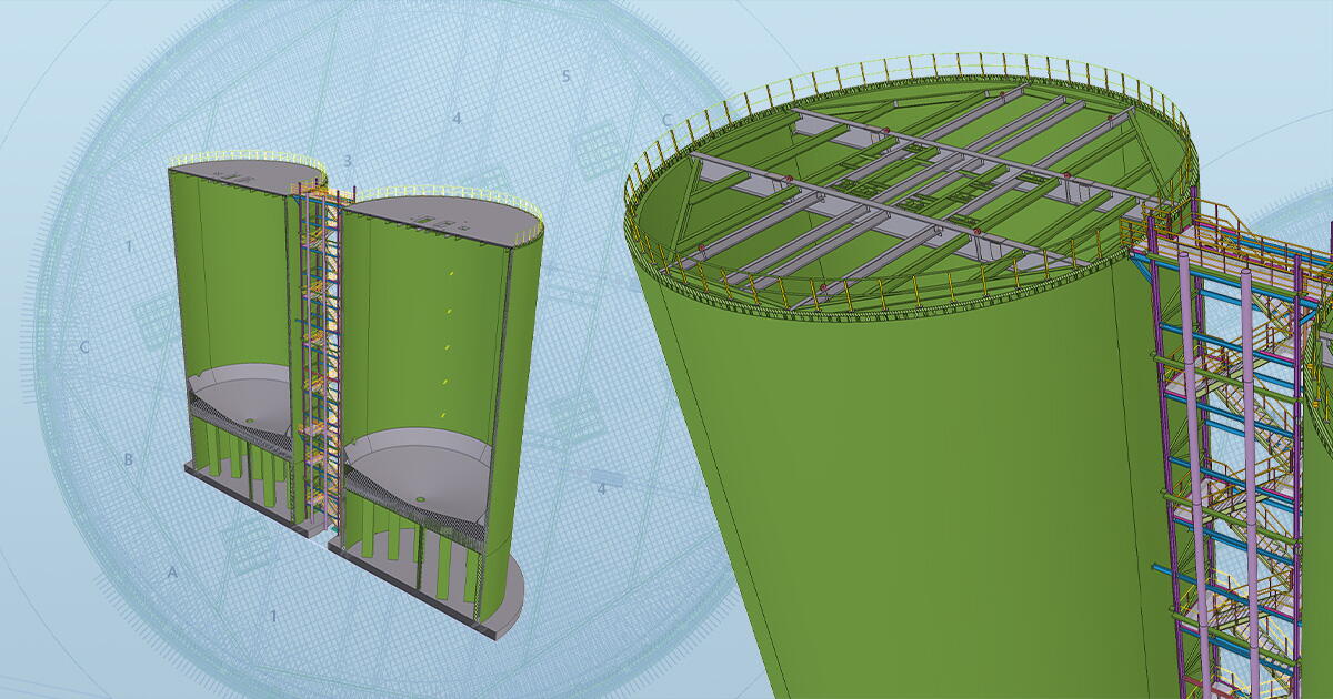 POW Cement Storage Silos | Tekla
