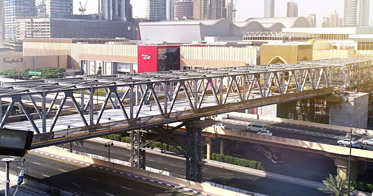 Dubai Mall, Zabeel Expansion and Retail Link Bridges | Tekla