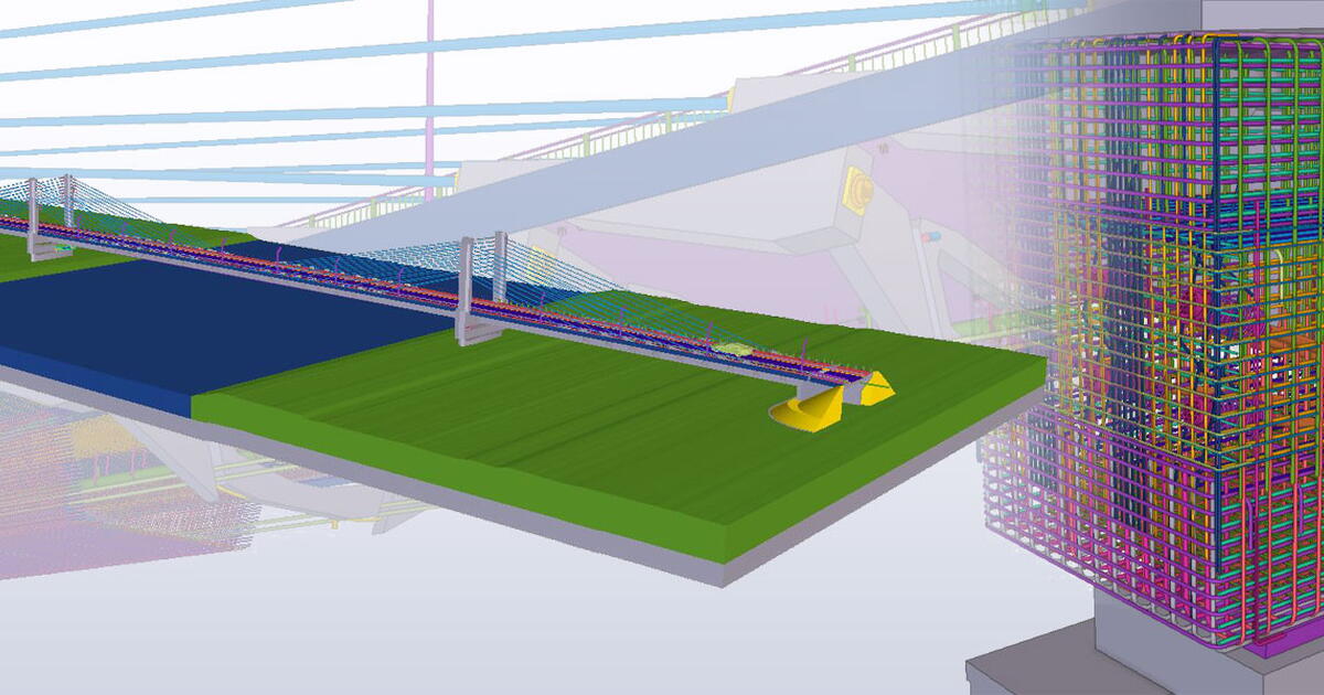Extradosed bridge in Kurow over Dunajec | Tekla