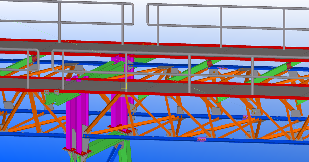 Structural Support for Conveyor | Tekla