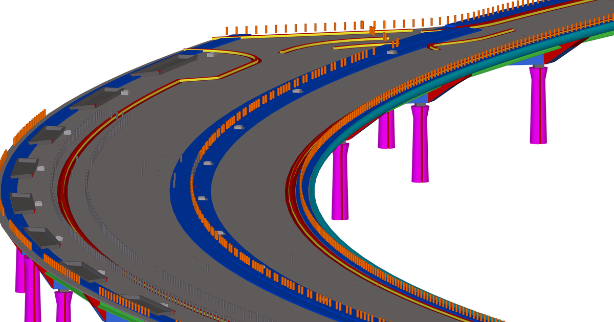Abu Dhabi Airport (Precast Bridges & GRC) | Tekla