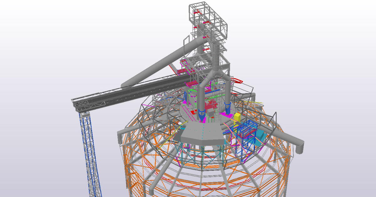 Reconstruction of blast furnace | Tekla