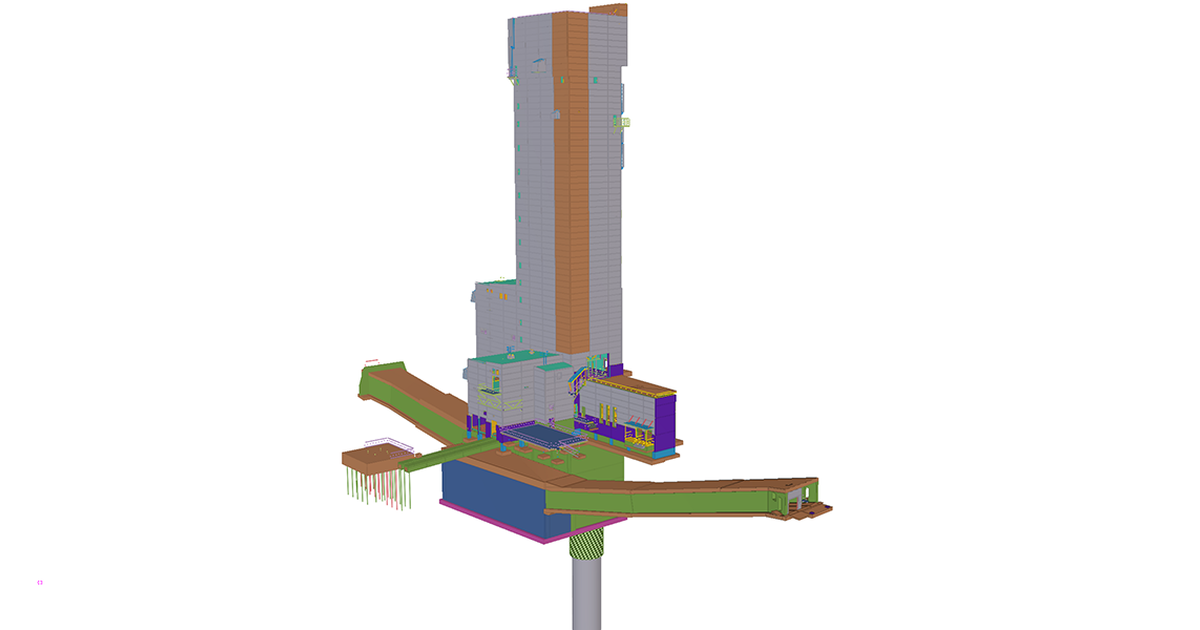 Kemi Deep Mine -malminnostotorni | Tekla
