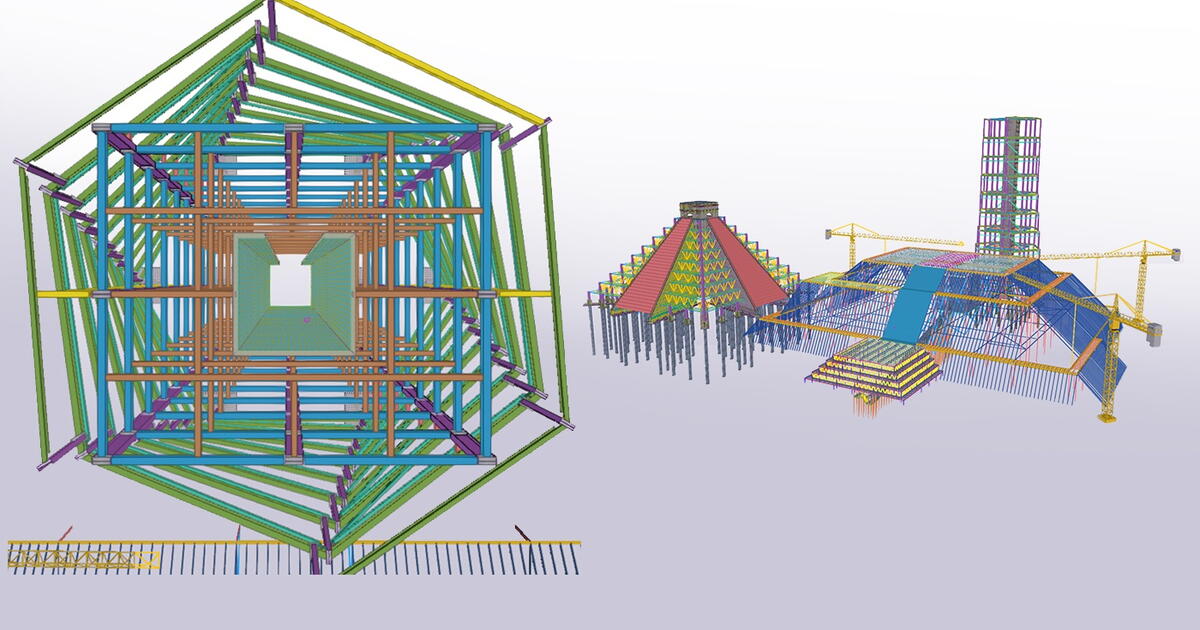 Mexican Pyramids in Modern Steel Structures | Tekla