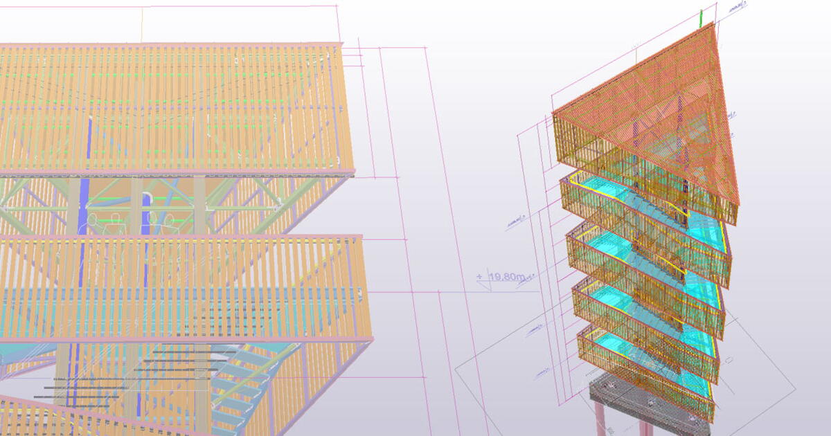 Construction of a lookout tower in Poznan shafts | Tekla