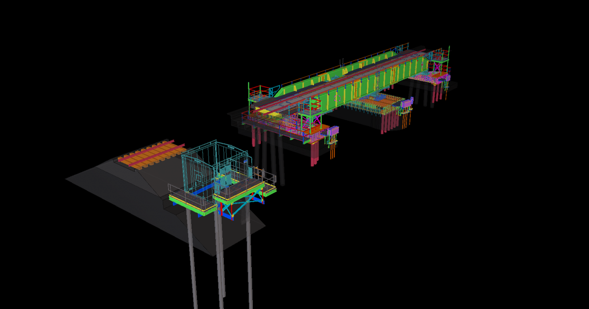 Des Allemands Bayou BNSF Swing Span Bridge Project by OCCI, Inc. | Tekla