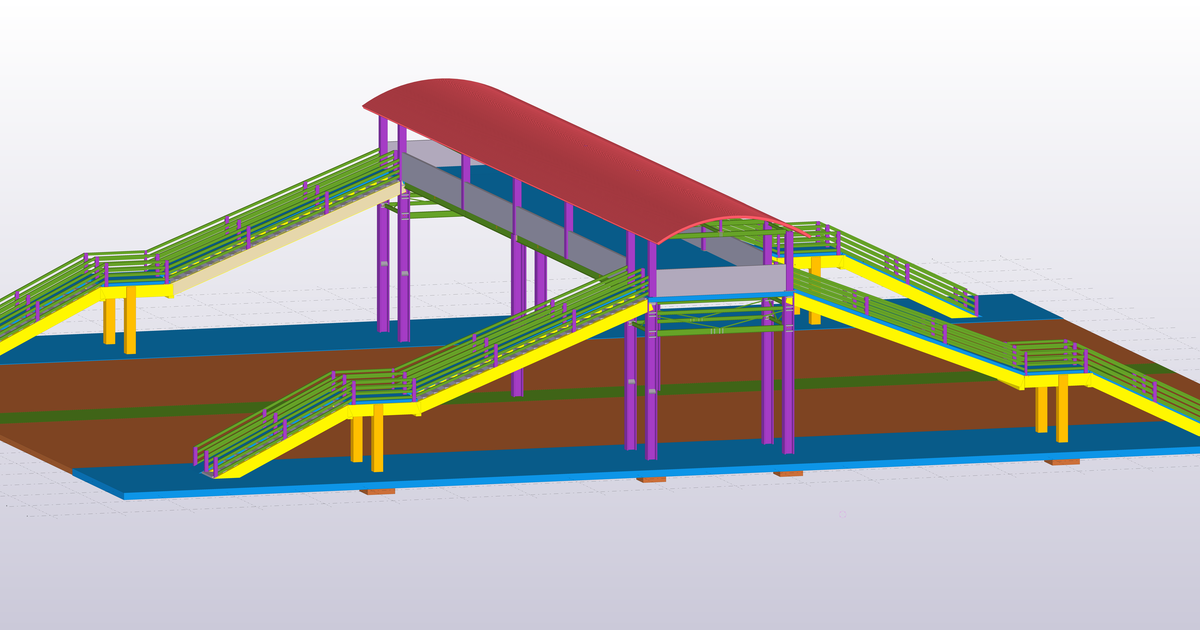 Footbridge with pwd access - Philippines | Tekla