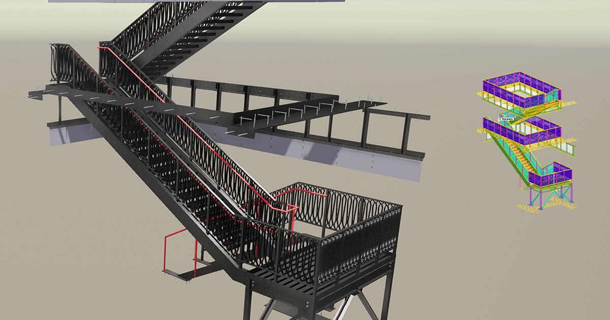 Stair - Bev Diamond | Tekla