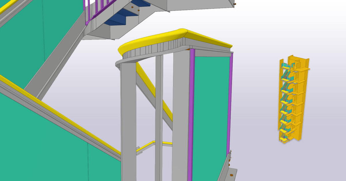 70-88 Oxford Street Feature Stair | Tekla